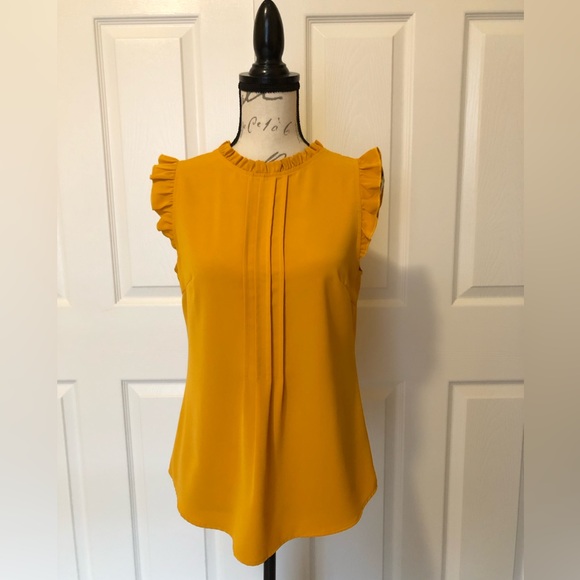 Allegra K | Tops | Beautiful Golden Yellow Mustard Color Top | Poshmark